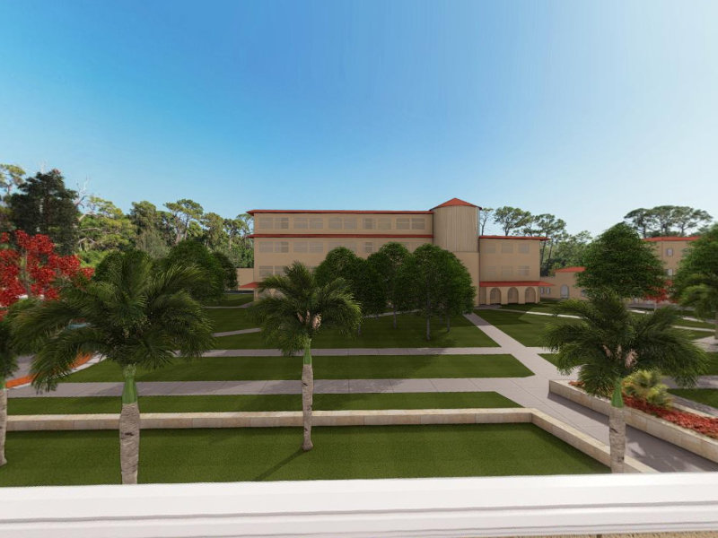 USF SM Student Center and Student Housing Terrace Panorama on Momento360