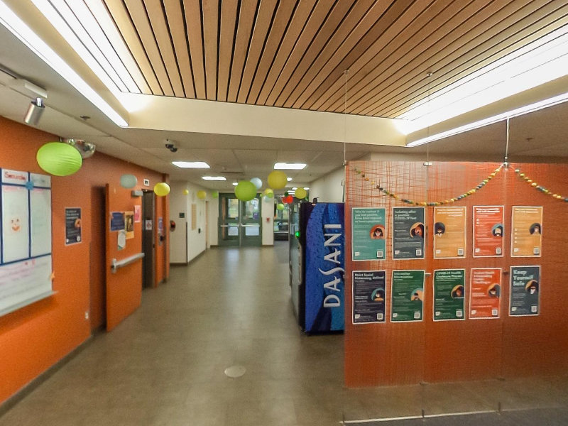 Each of our residence hall lobbies is decorated uniquely by the hall ...